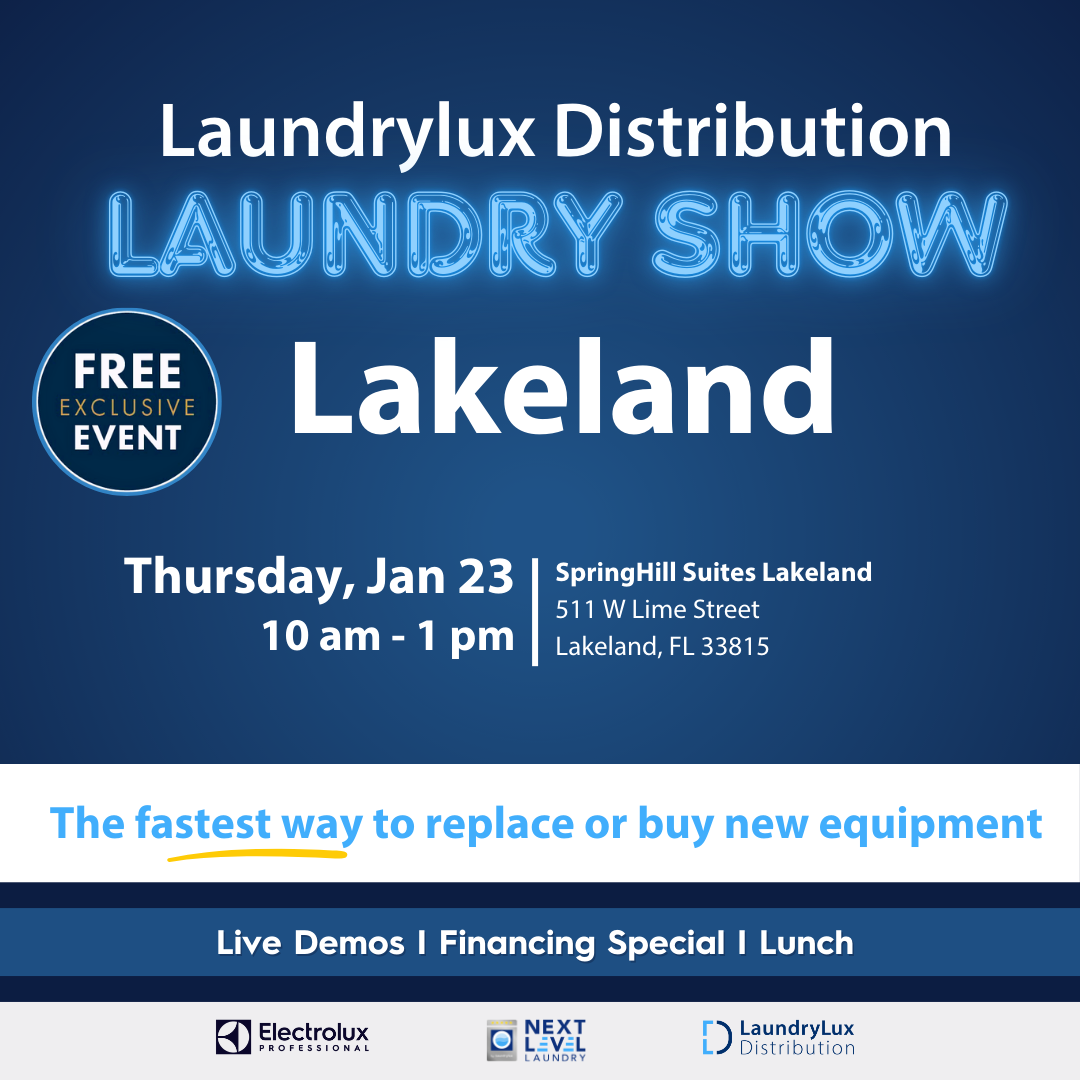 Next Level Laundry Show - Lakeland | Laundrylux Distribution
